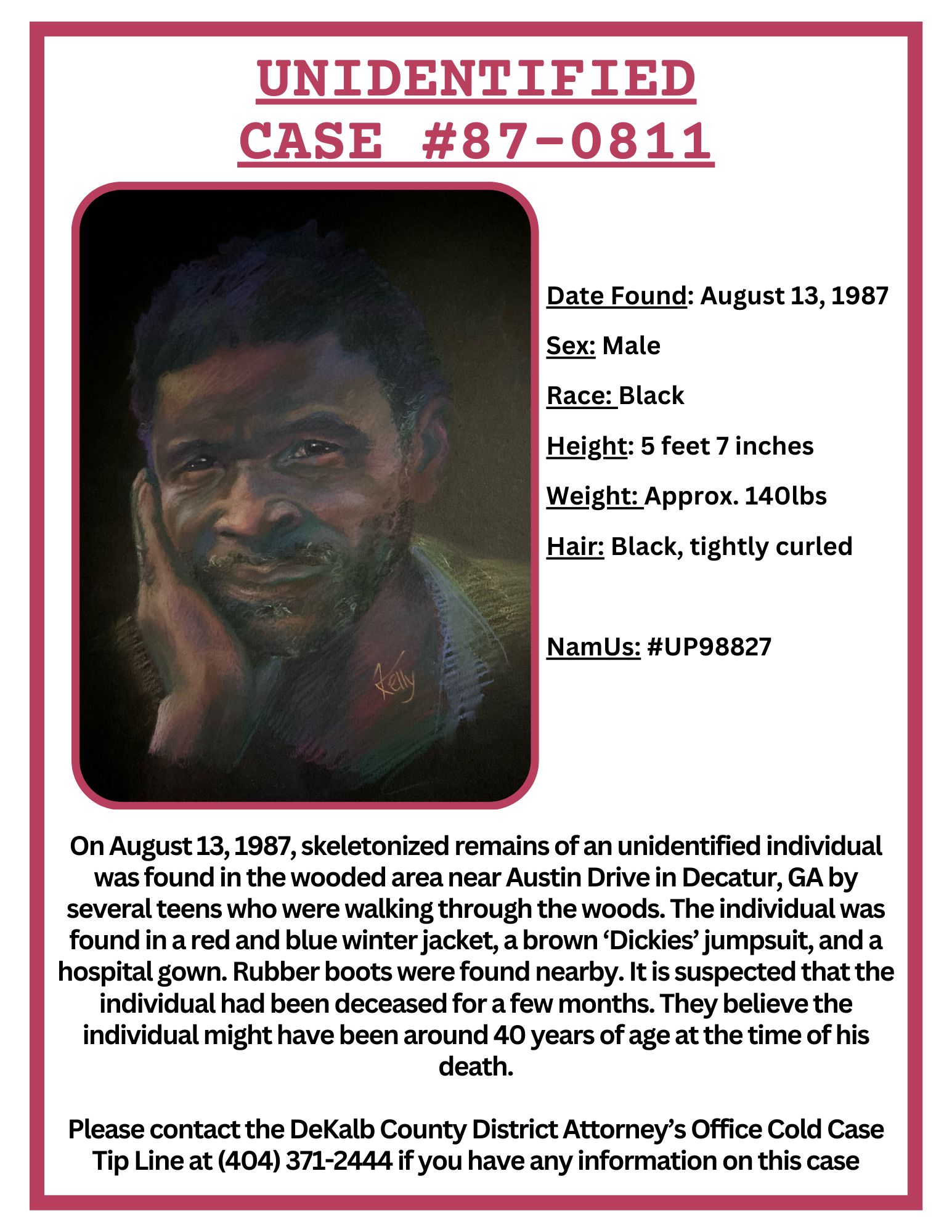 Unidentified Cases | DeKalb County GA